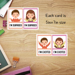 Feel and Learn! Emotions and Feelings Flashcards for Preschool and ...