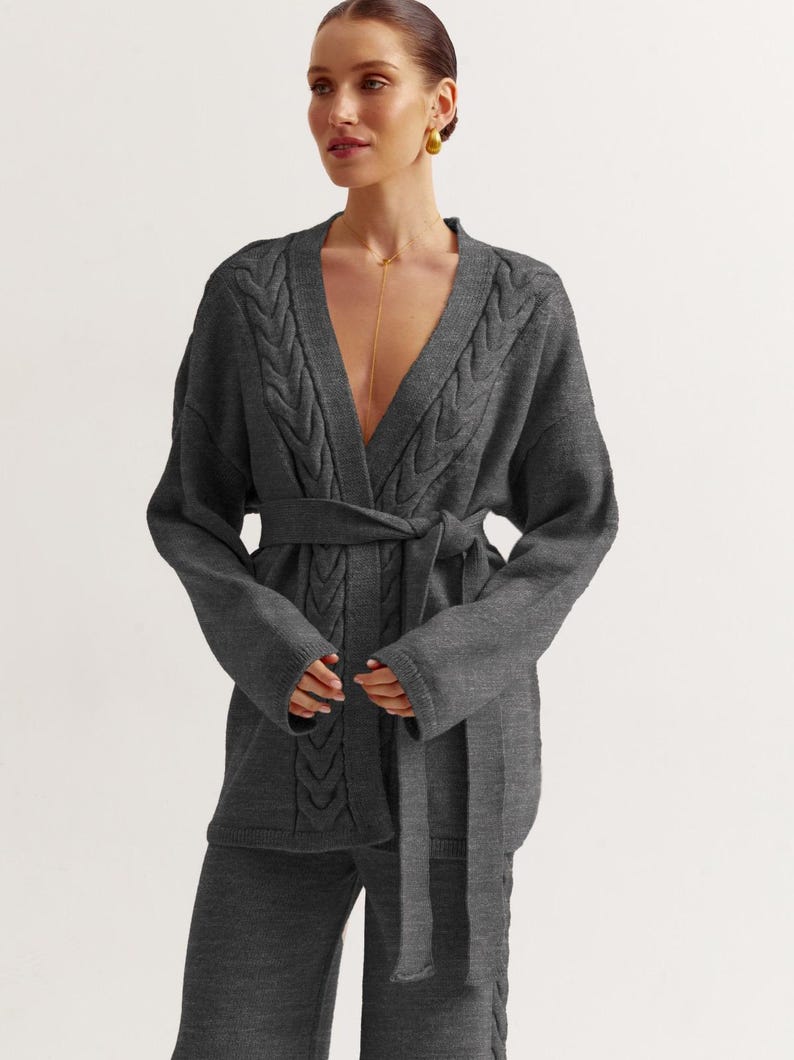 2 Colors Knitted Suit, Set for Women,knit Two Piece Set, Matching Set ...