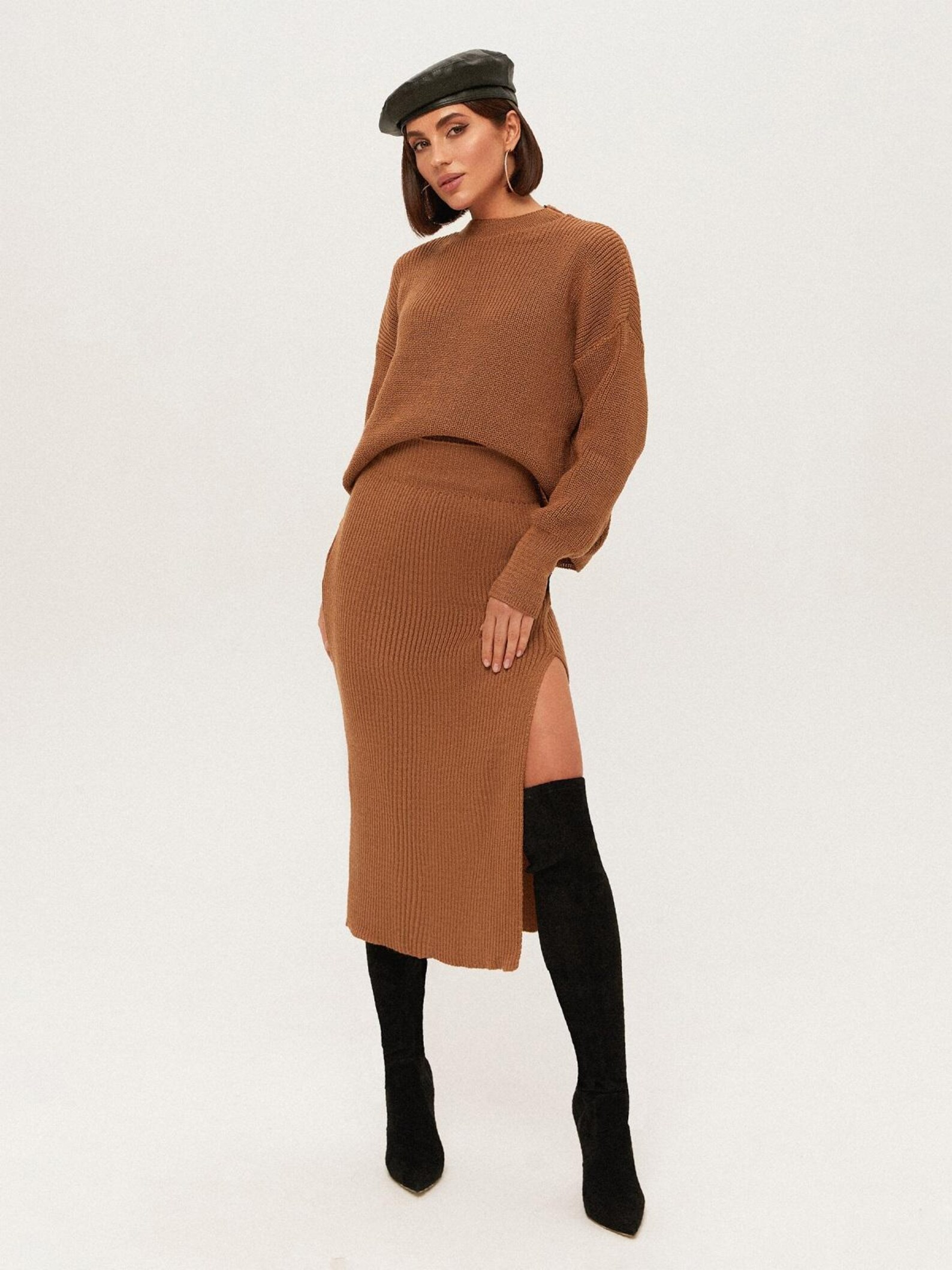 Two Piece Set for Women,knit Two Piece Set, Skirt and Tunic Set ...
