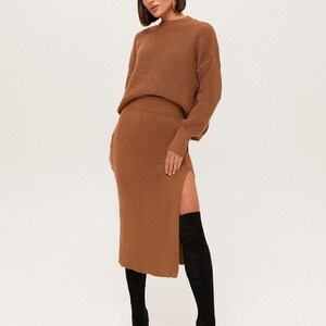 Two Piece Set for Women,knit Two Piece Set, Skirt and Tunic Set ...