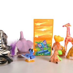 Vintage Disney the Lion King Figures Simbas, Zebra, Elephant, Timon ...