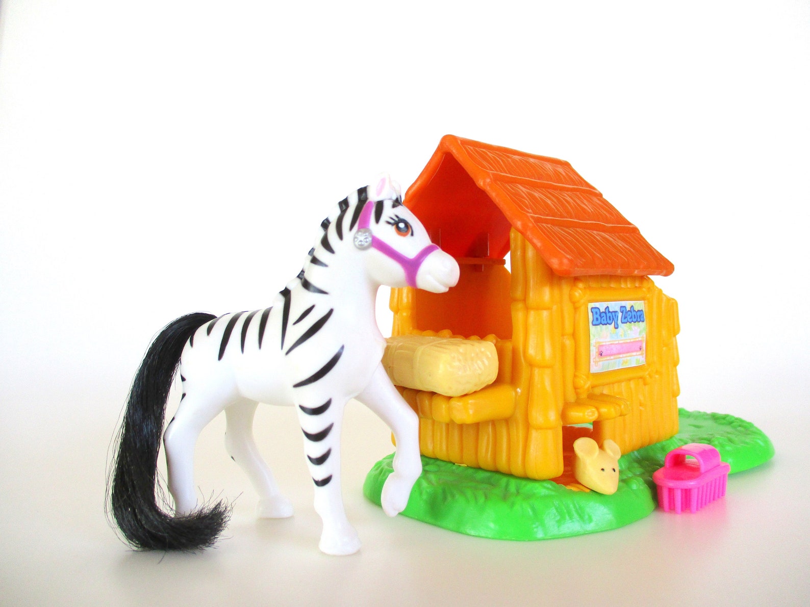 Vintage Littlest Pet Shop Zoo Baby Zebra Playset by Kenner - Etsy