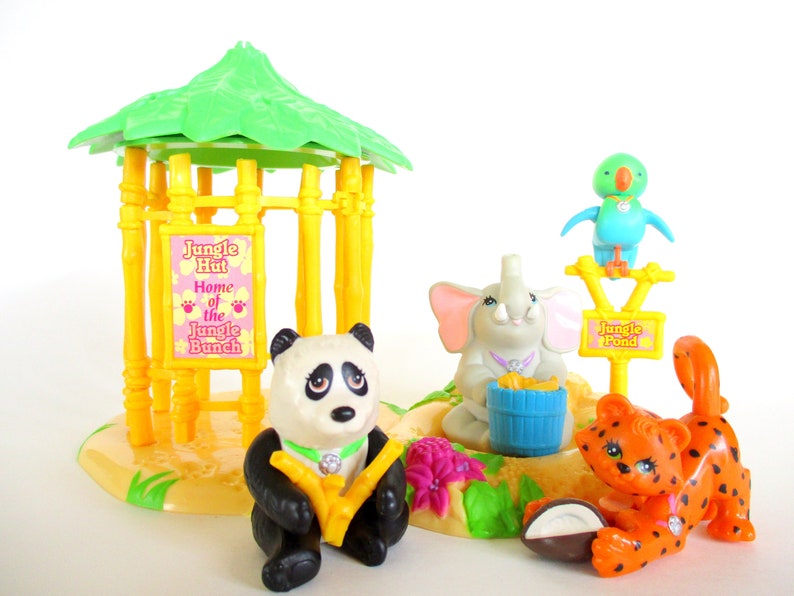 Vintage Littlest Pet Shop Zoo Jungle Bunch Playset by Kenner | Etsy