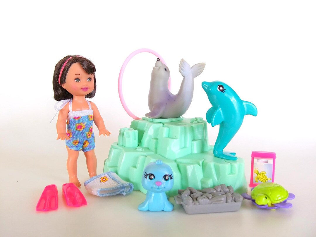 Vintage Barbie Little Swimmer Marisa Kelly Club Playset Mattel Retro ...