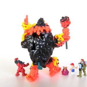 Mighty Max Playset Melts Lava Beast Battle Warriors Bluebird Toys 1994 ...