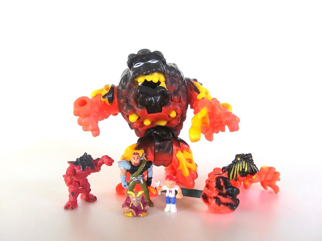 Mighty Max Playset Melts Lava Beast Battle Warriors Bluebird Toys 1994 ...
