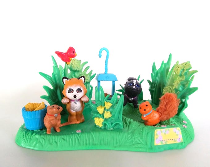 Vintage Littlest Pet Shop Chirpy Tree Friends Variation Playset Kenner ...