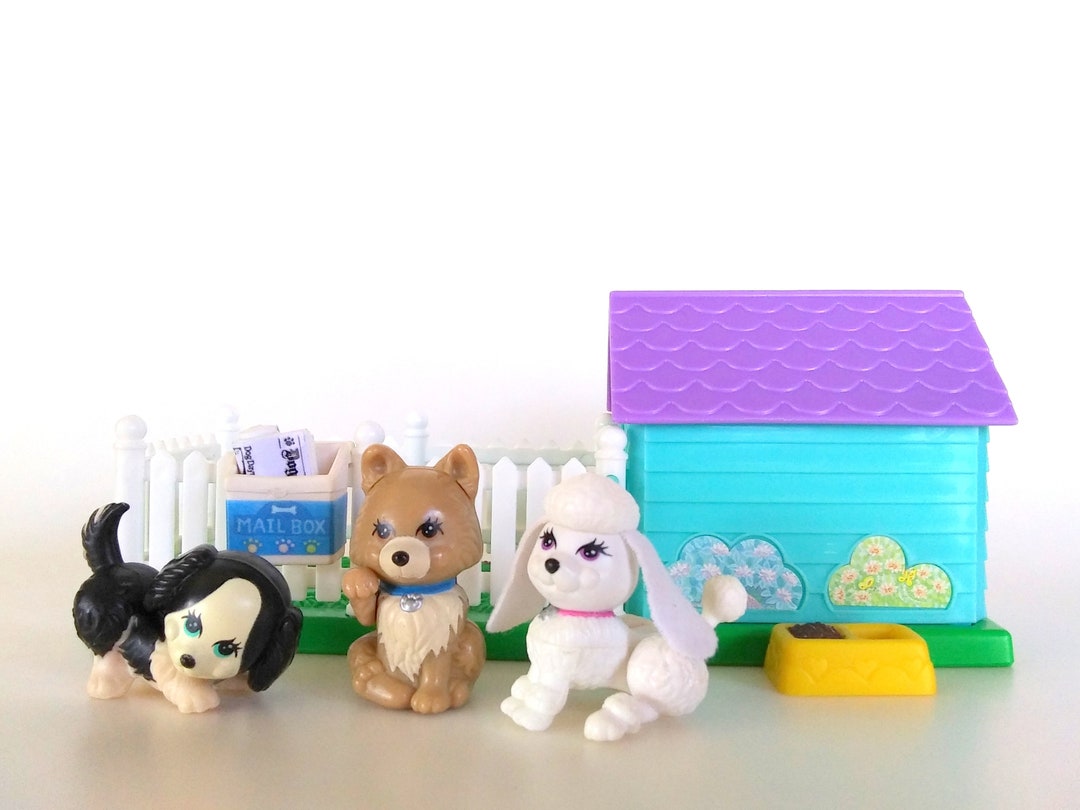 Vintage Littlest Pet Shop Puppy Pals With Playhouse Dog Playset Toy by ...