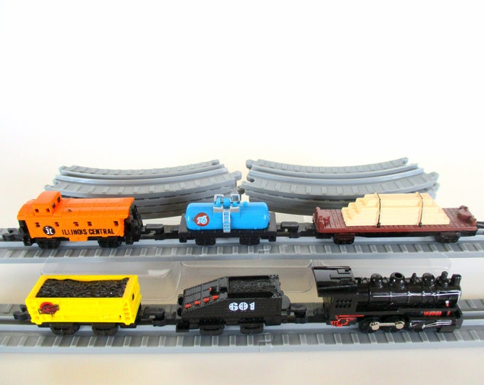 Micro Machines Train Set Vintage Cannonball No. 9 Complete With Track ...