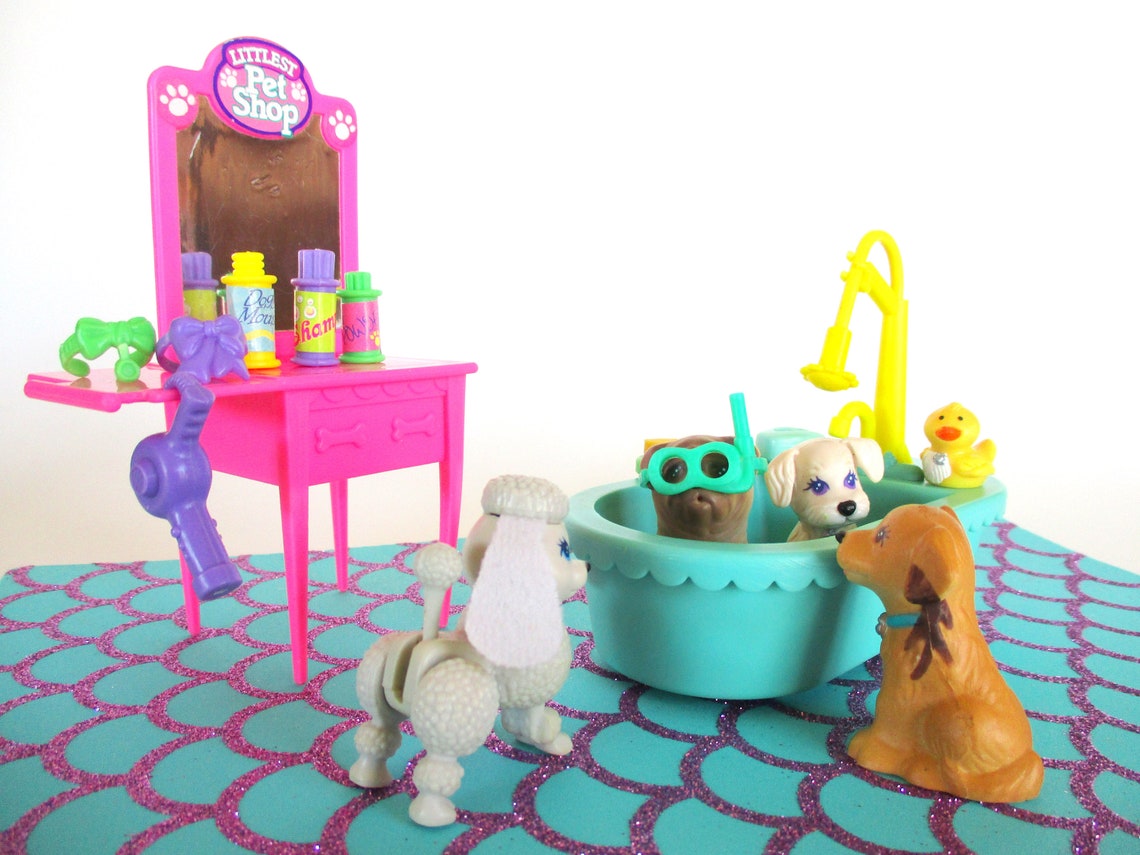 Vintage Littlest Pet Shop Splash Happy Puppies Playset by - Etsy