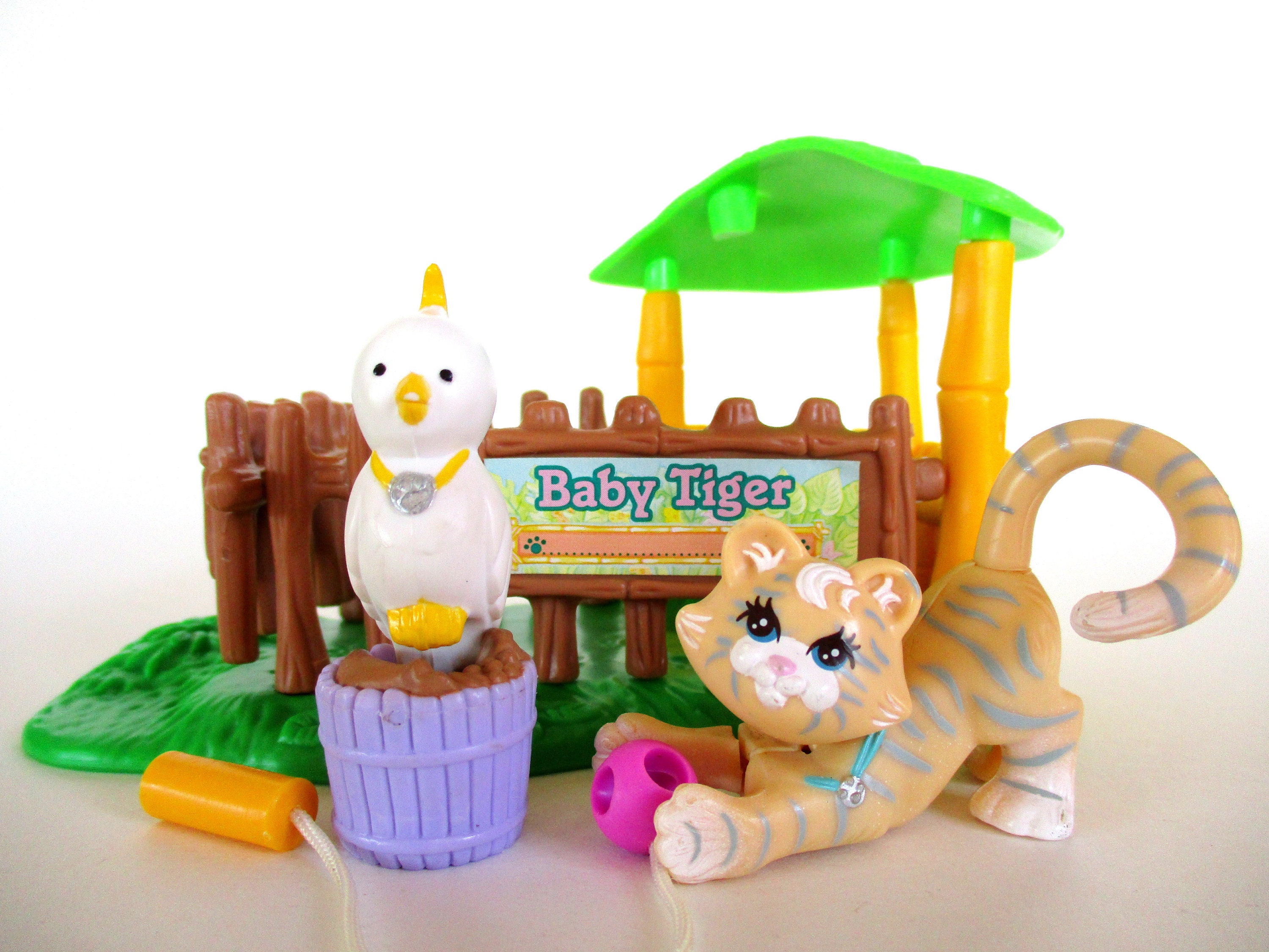 Vintage Littlest Pet Shop Zoo Baby Tiger Playset by Kenner | Etsy