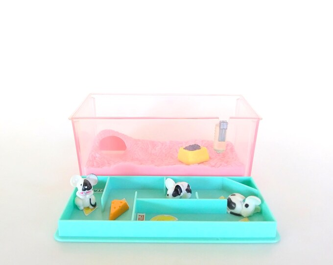 Vintage Littlest Pet Shop Itsy Bitsy Mice With Cheesy Maze Mouse Color ...