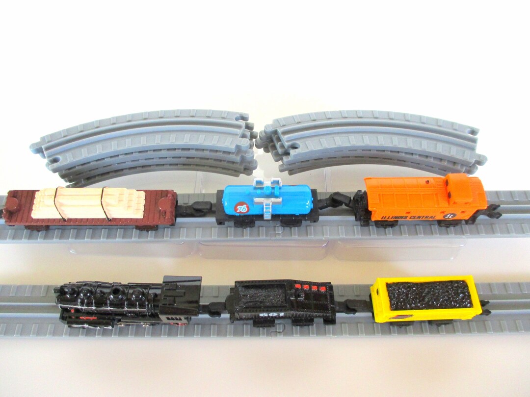 Micro Machines Train Set Vintage Cannonball No. 9 Complete - Etsy