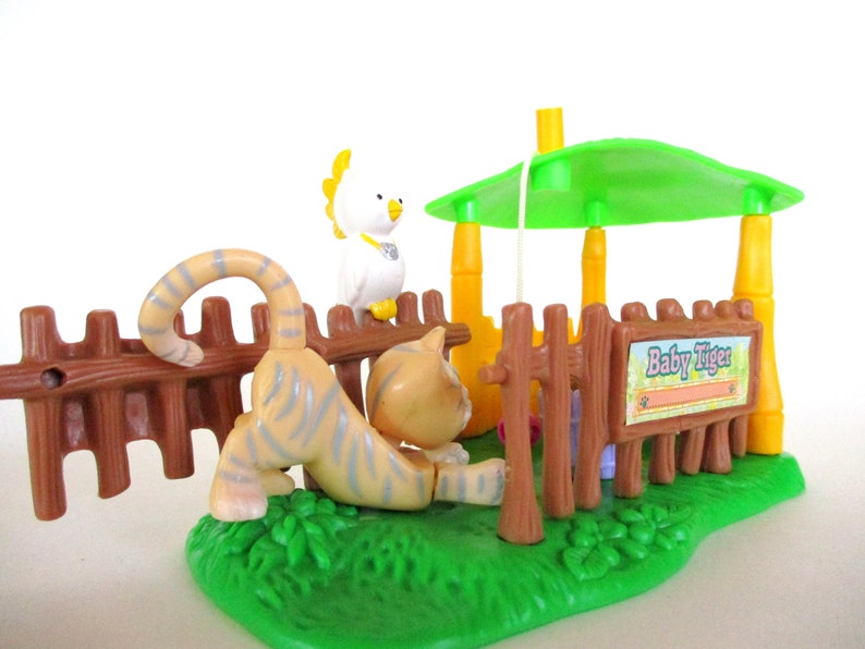Vintage Littlest Pet Shop Zoo Baby Tiger Playset by Kenner | Etsy