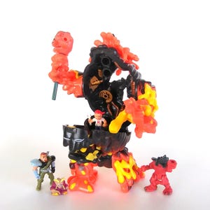 Mighty Max Playset Melts Lava Beast Battle Warriors Bluebird Toys 1994 ...