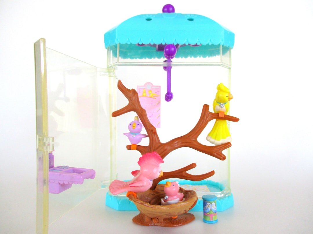 Vintage Kenner Littlest Pet Shop Chirpy Birds With Nesting Home - Etsy