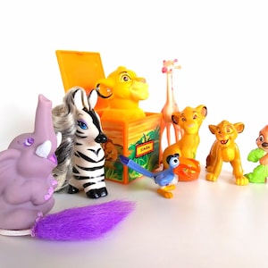 Vintage Disney the Lion King Figures Simbas, Zebra, Elephant, Timon ...
