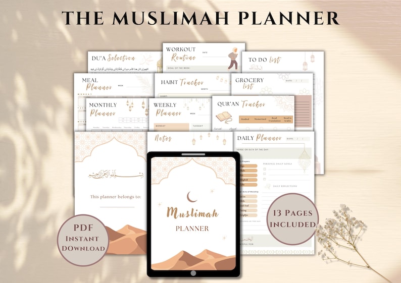 Digital Muslimah Planner printable - Etsy