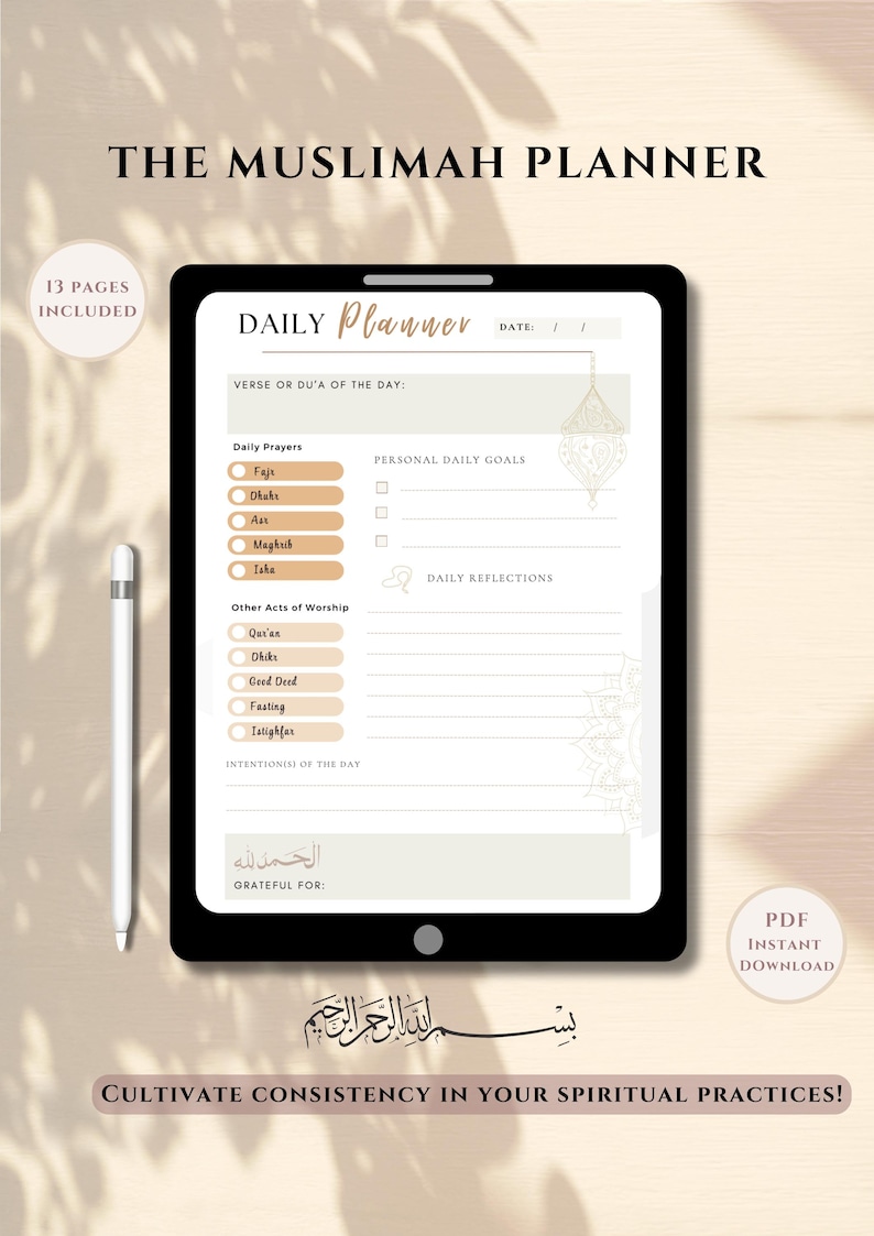 Digital Muslimah Planner [printable] - Etsy