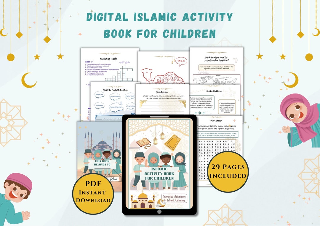 Digital Islamic Activity Book for Children [printable] - Etsy