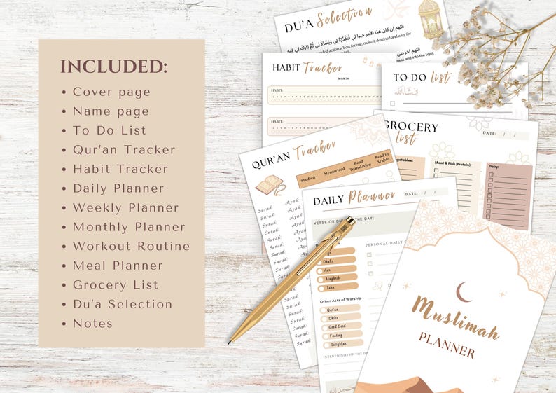 Digital Muslimah Planner [printable] - Etsy