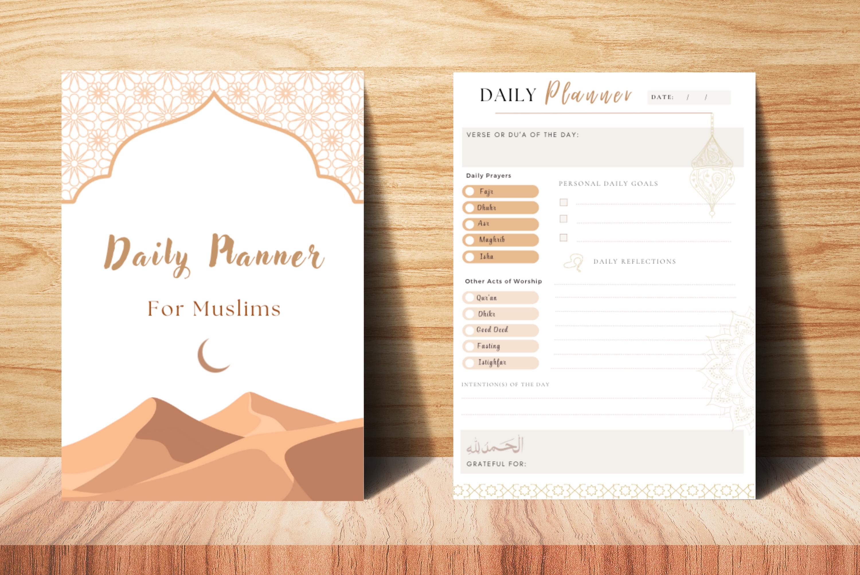 Digital Planner for Muslims printable Template - Etsy