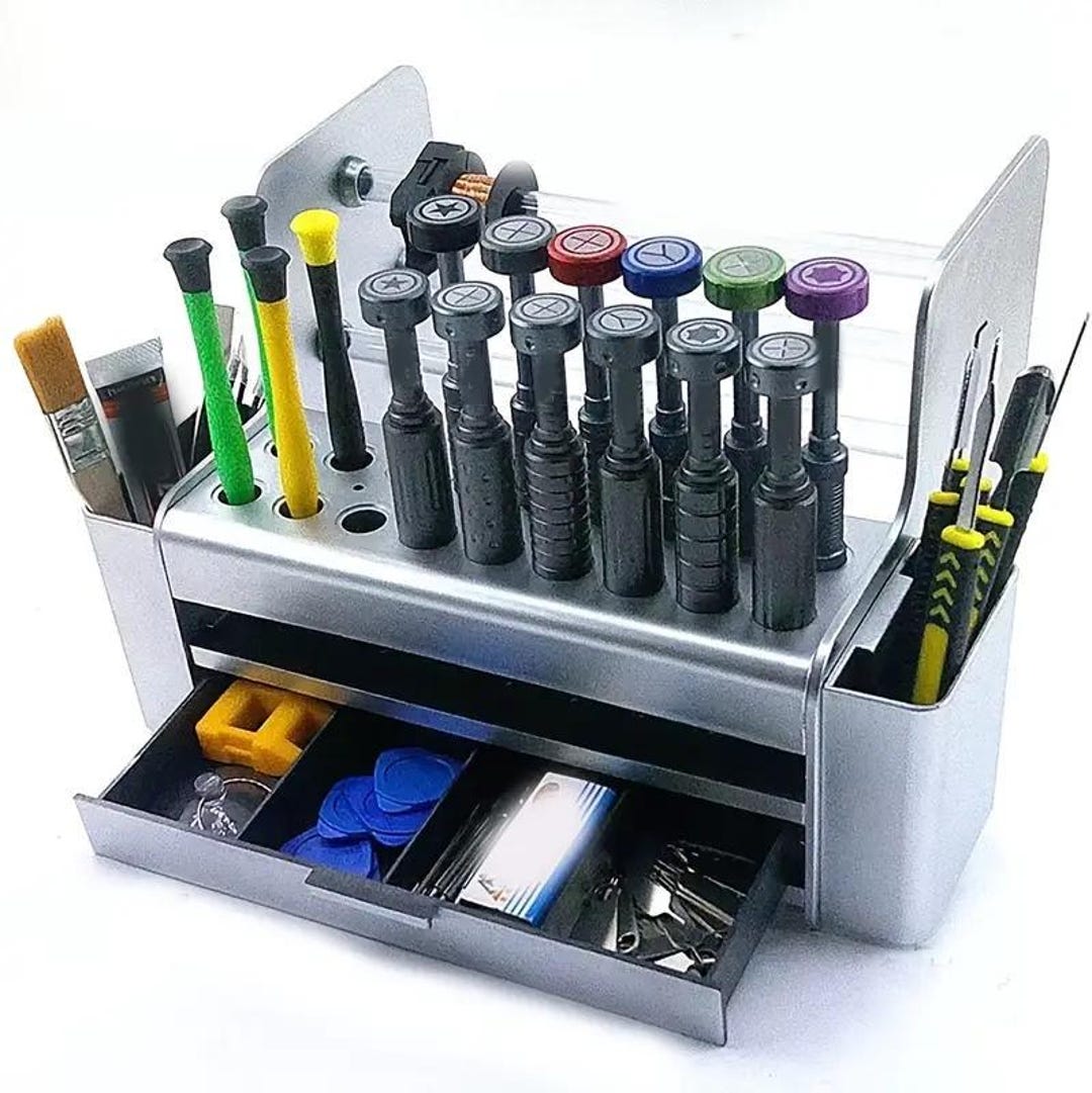 Multi-compartment Tool Organizer Box With Drawers - Durable Plastic ...