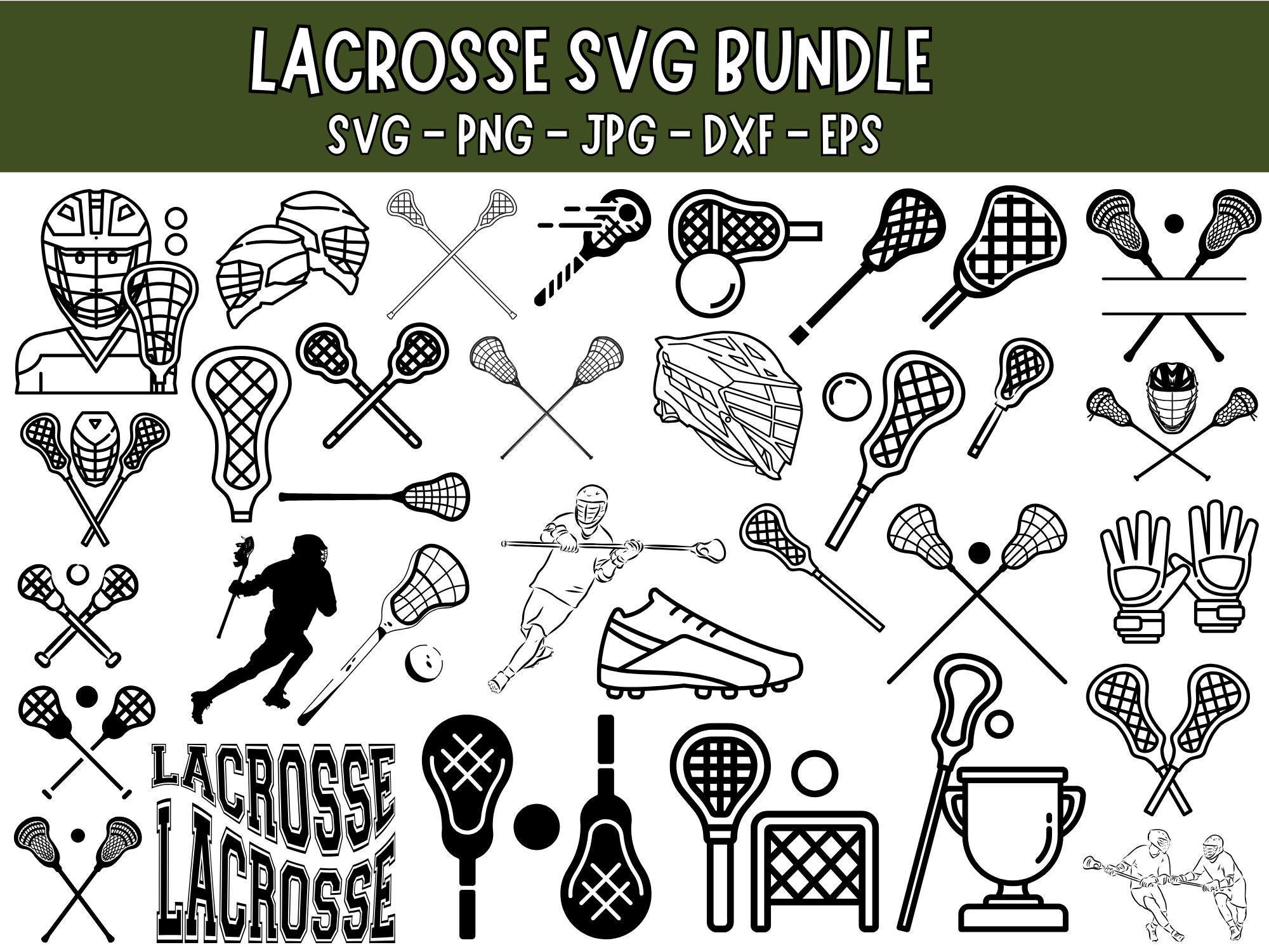 Lacrosse SVG Bundle: Clipart, Cut Files for Cricut (digital Download ...