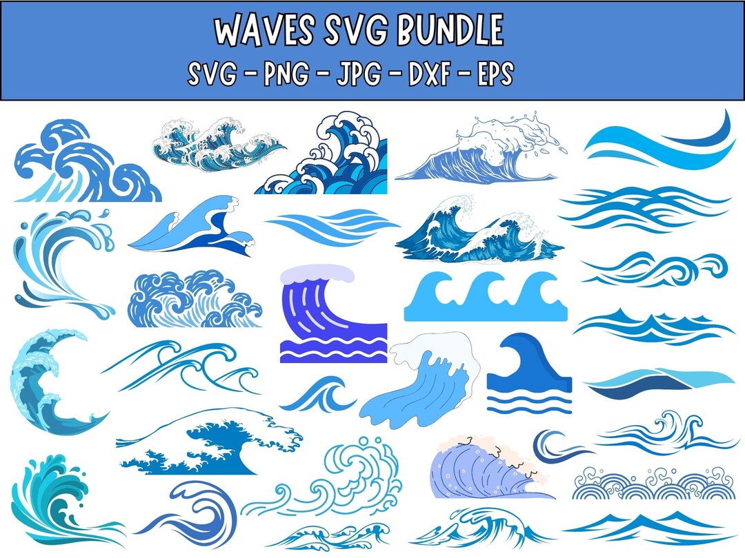 Wave SVG Bundle: Ocean Mandala Vector Cut Files (digital Download) - Etsy