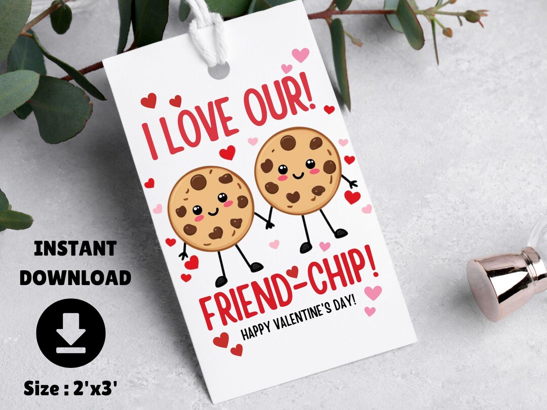 Kids Valentines Cards Friend-chip, Chip Hooray, Valentine Tags ...
