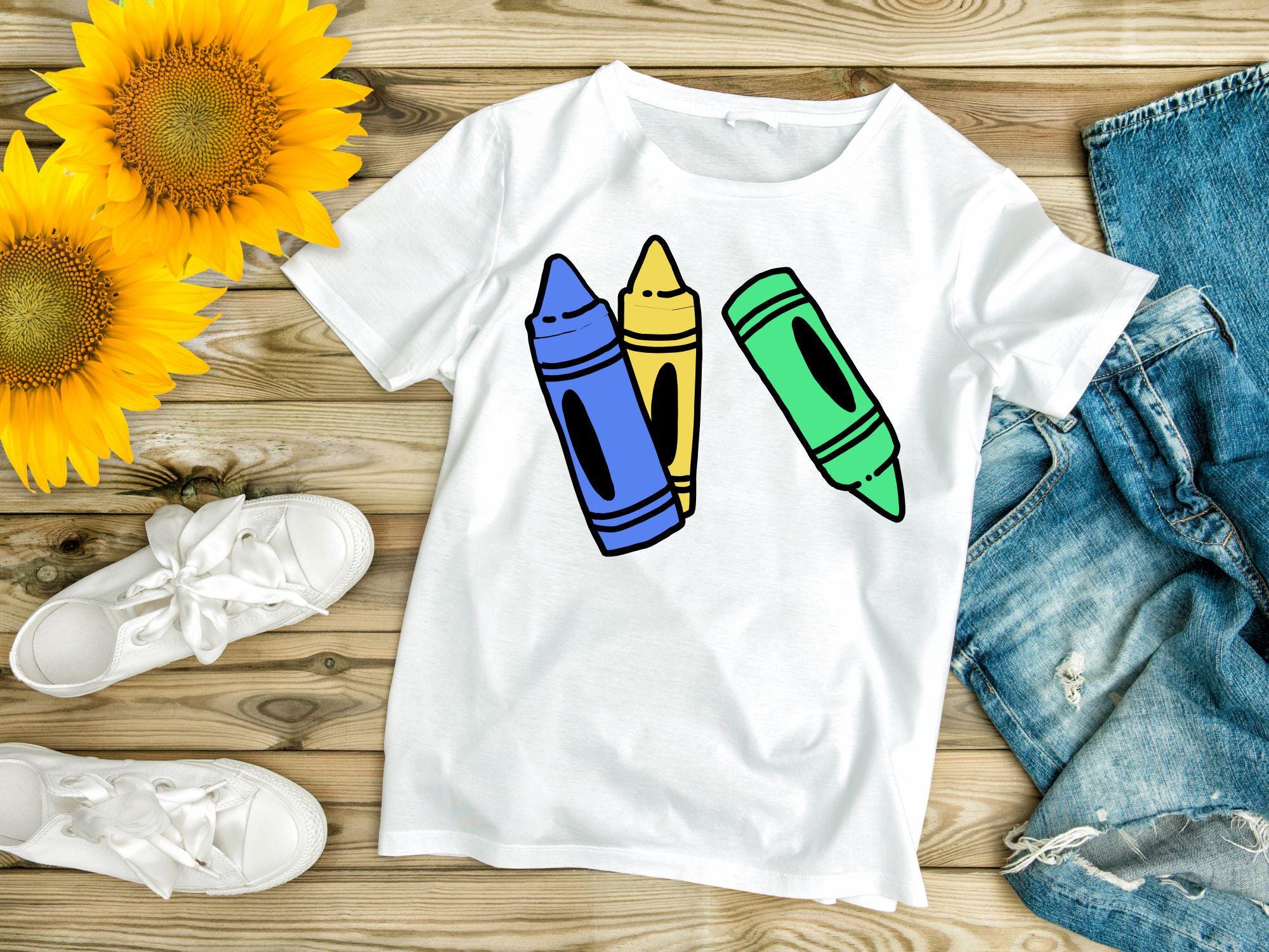 Crayon Split Monogram SVG Bundle: Teacher Cut File (digital Download ...