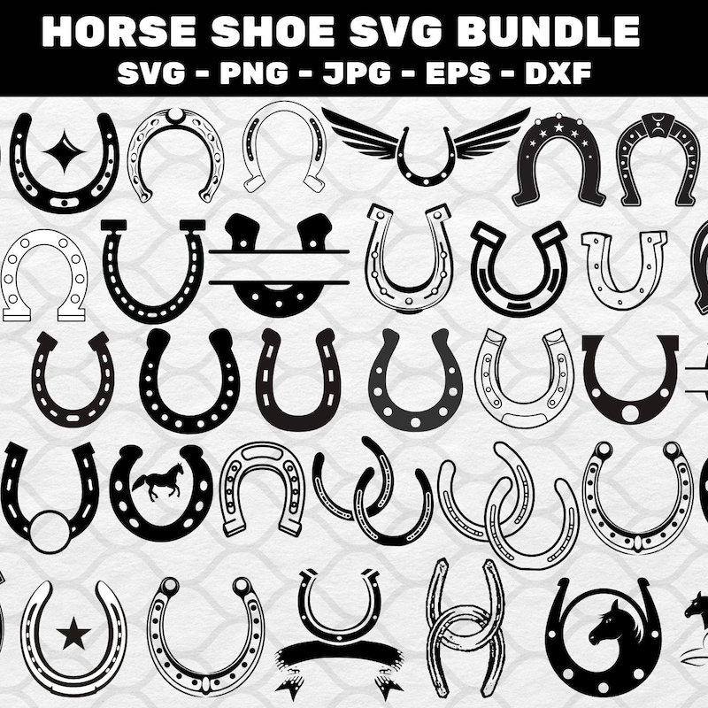 Horseshoe Svg - Etsy