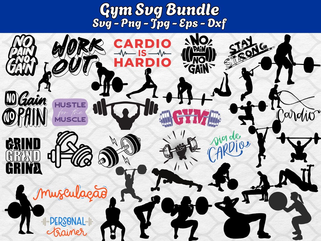Gym SVG | Workout SVG | Fitness SVG | Gym Motivation Svg | Gym Cut File ...