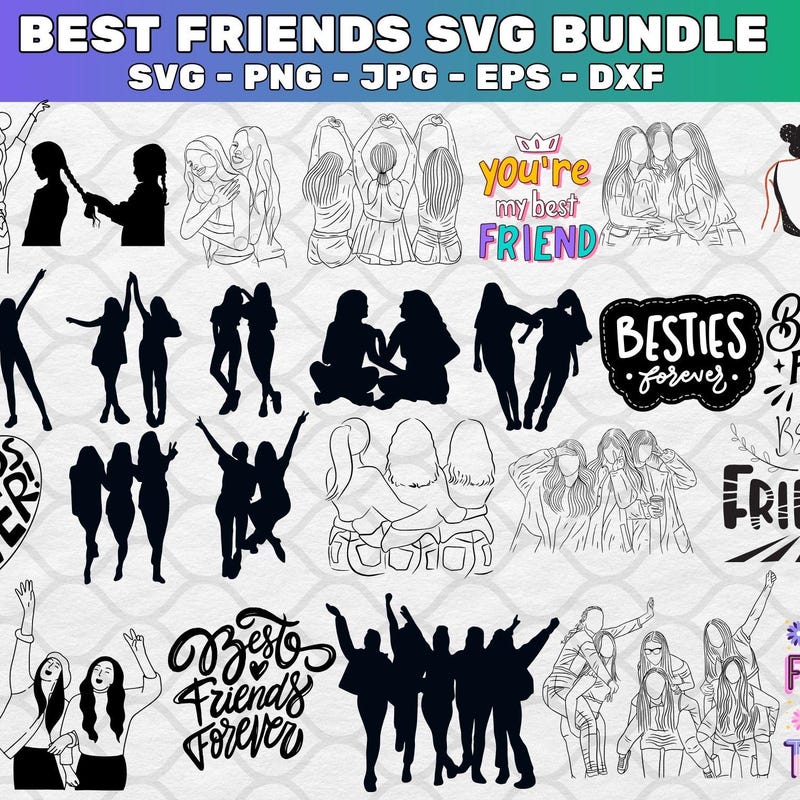 Best Friend Svg - Etsy