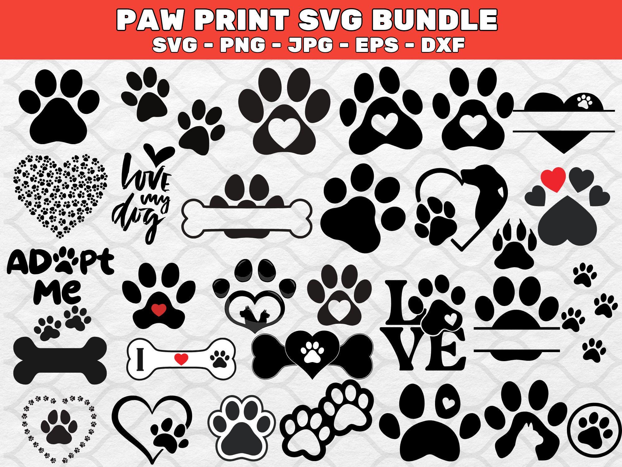 Paw Print Svg, Dog Paw SVG, Dog Svg, Paw Svg, Animal Paw Svg, Cat Paw ...