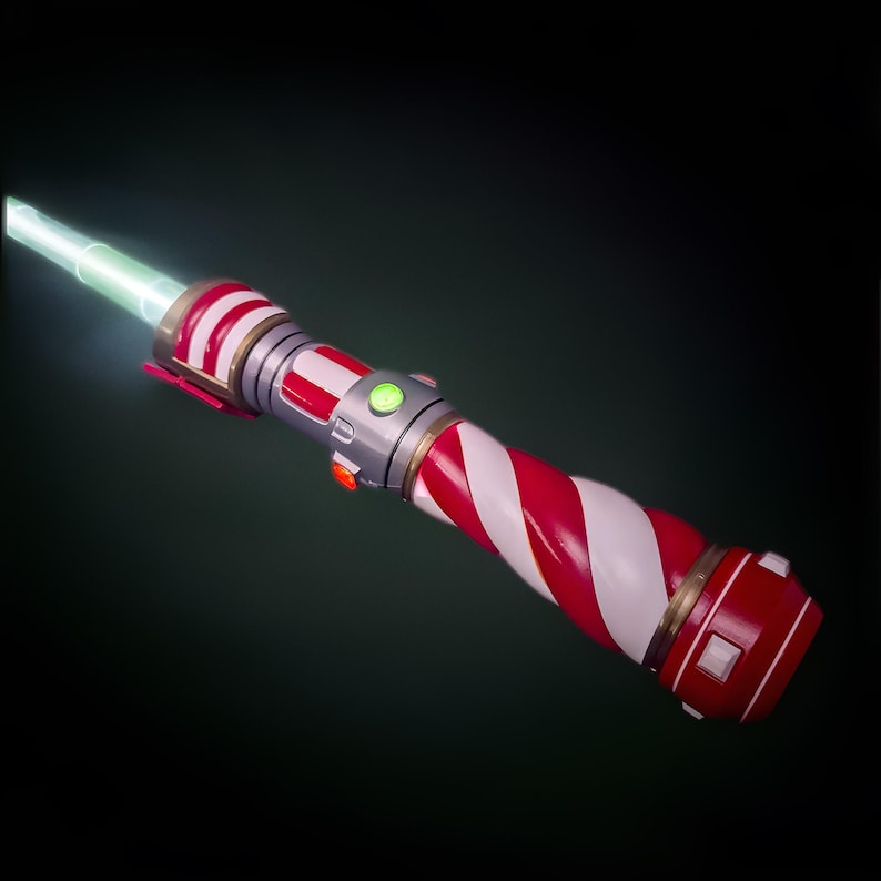 Candy Cane Saber – Christmas-themed Lightsaber With Festive Red, White ...