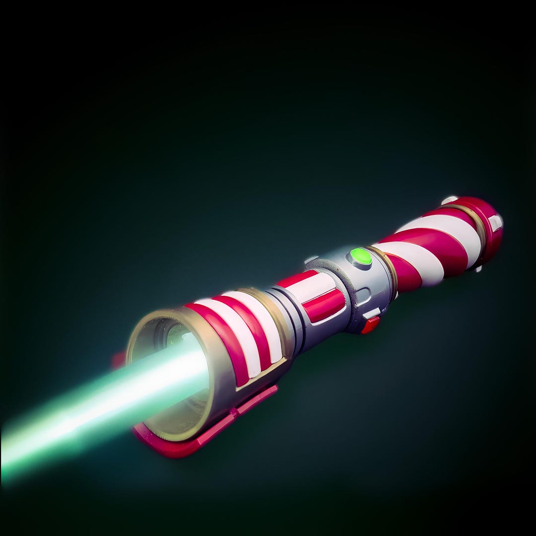 Candy Cane Saber – Christmas-themed Lightsaber With Festive Red, White ...