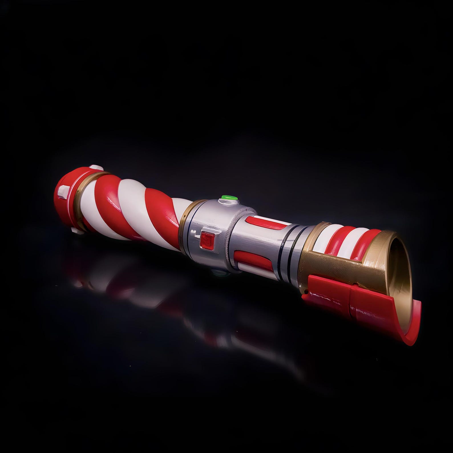 Candy Cane Saber – Christmas-themed Lightsaber With Festive Red, White ...