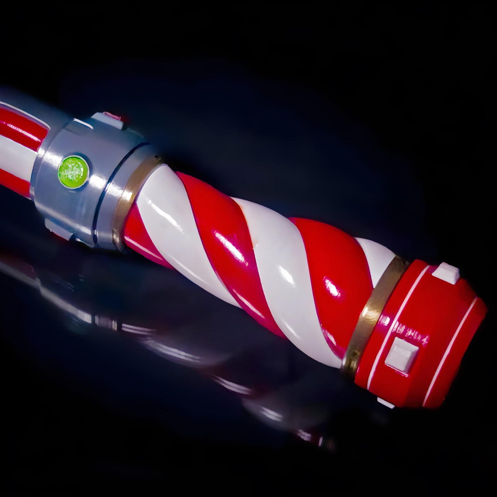 Candy Cane Saber – Christmas-themed Lightsaber With Festive Red, White ...