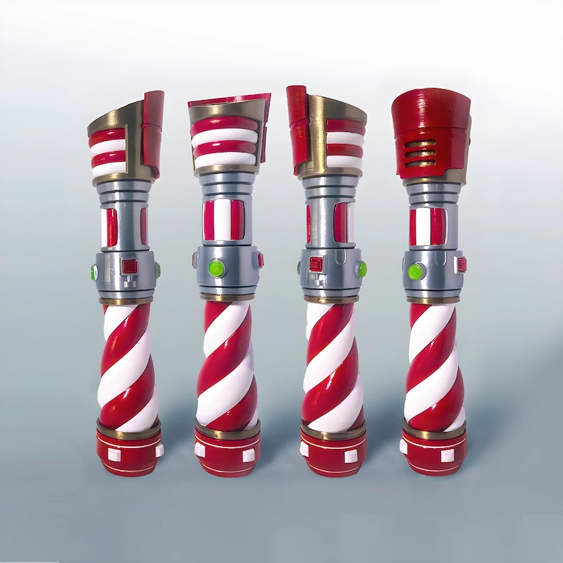 Candy Cane Saber – Christmas-themed Lightsaber With Festive Red, White ...