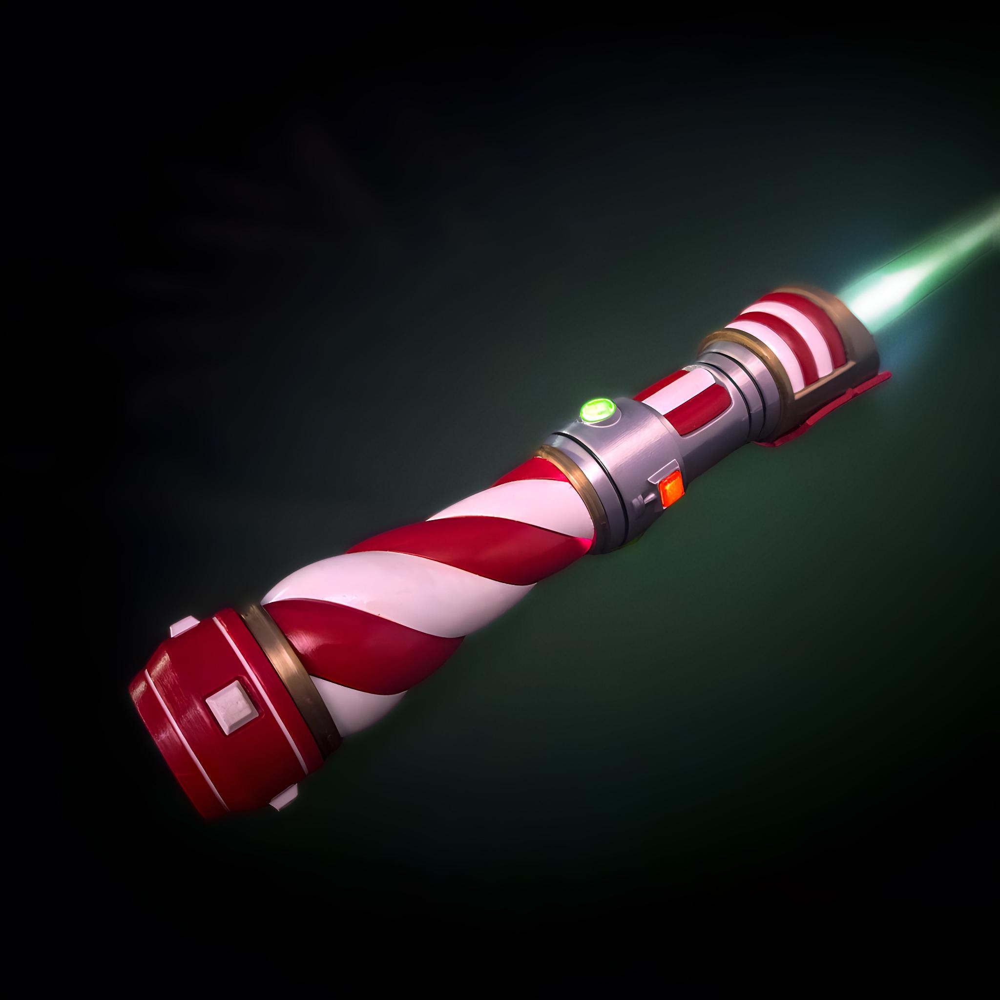 Candy Cane Saber – Christmas-themed Lightsaber With Festive Red, White ...