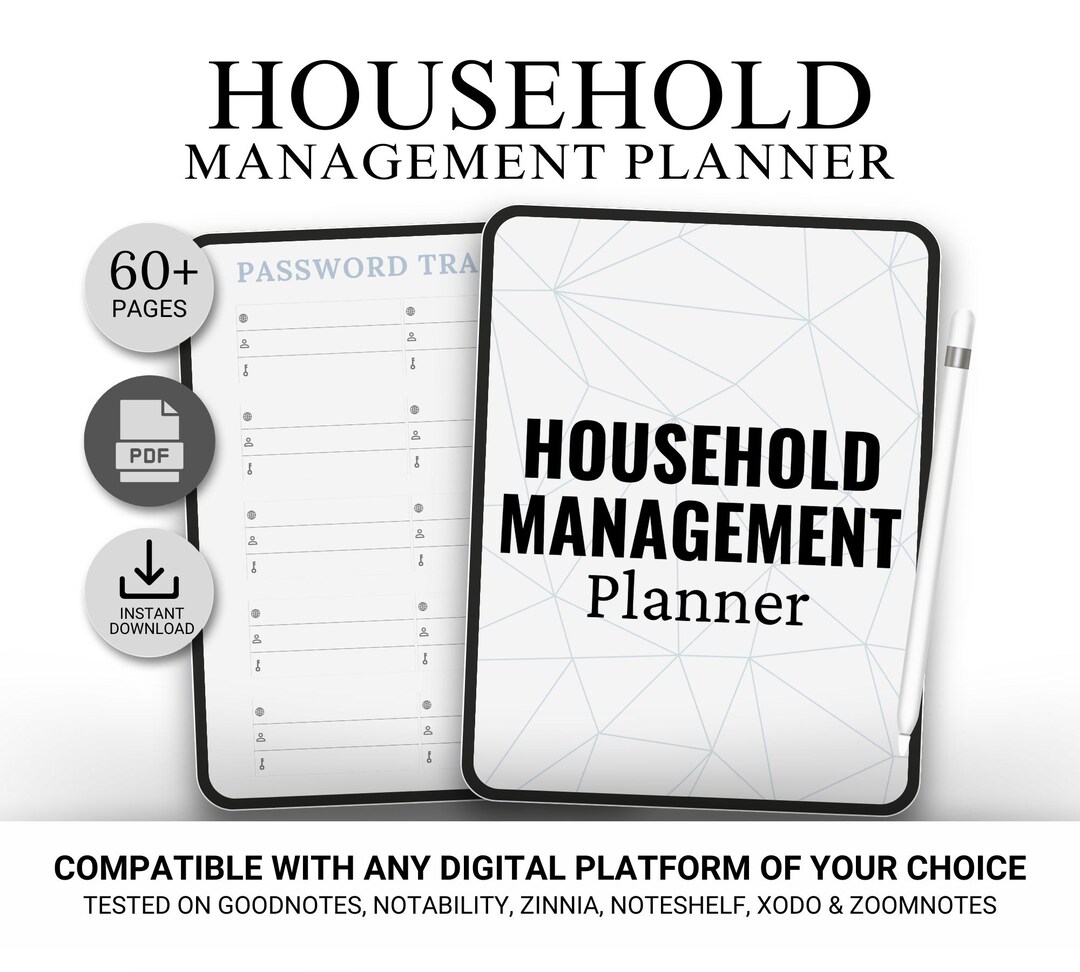 Family Finance Note Family Life Organizer Household Management Planner ...