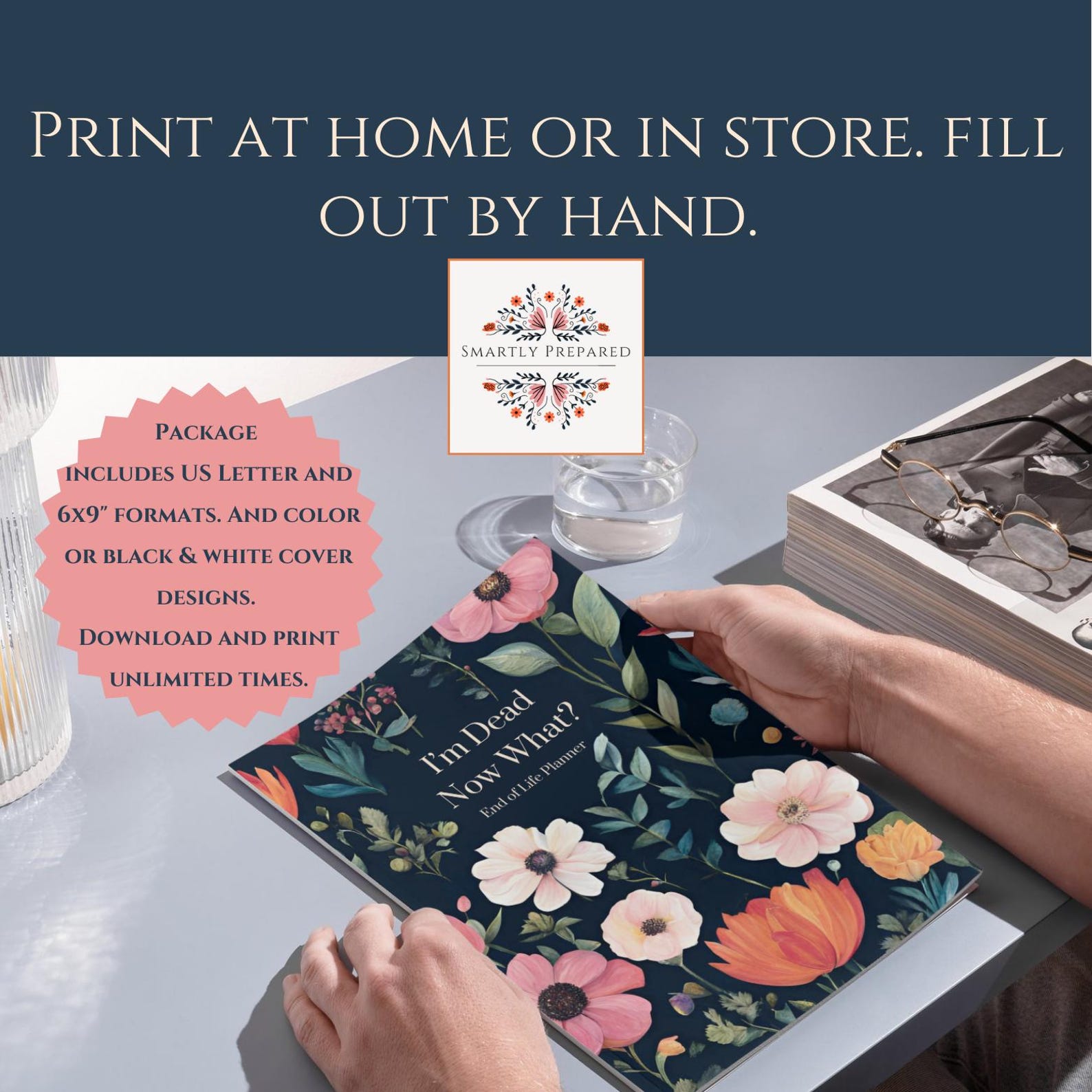 End of Life Planner Fillable Printable, I'm Dead Now What? Death ...