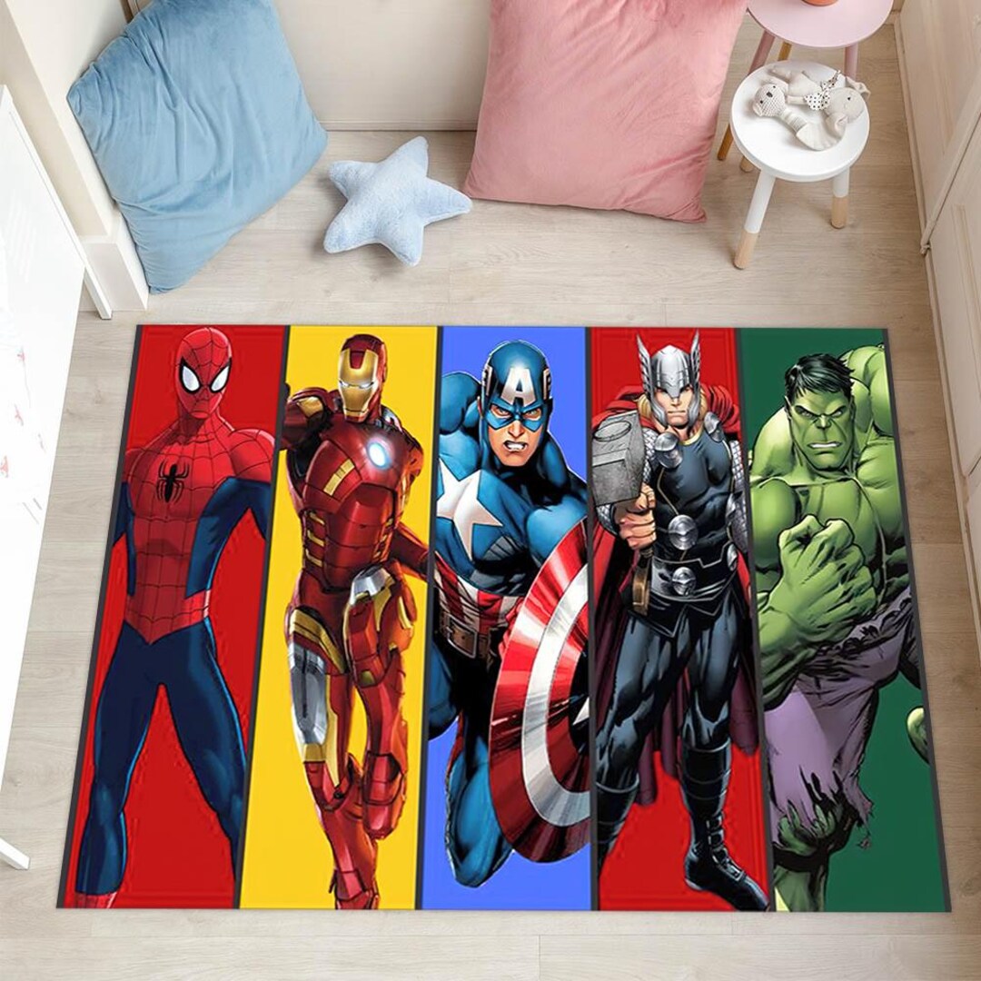Super Hero Carpet, Super Hero Rug, Superhero Carpet, Superhero Rug ...