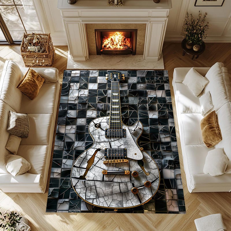 Guitar Checkerboard Pattern - Etsy