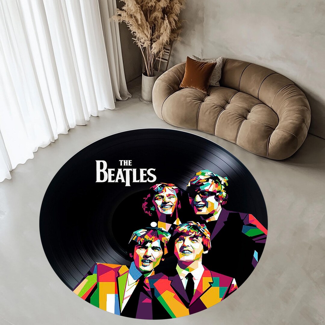 The Beatles Round Carpet, the Beatles Round Rug, Beatles Round Carpet ...