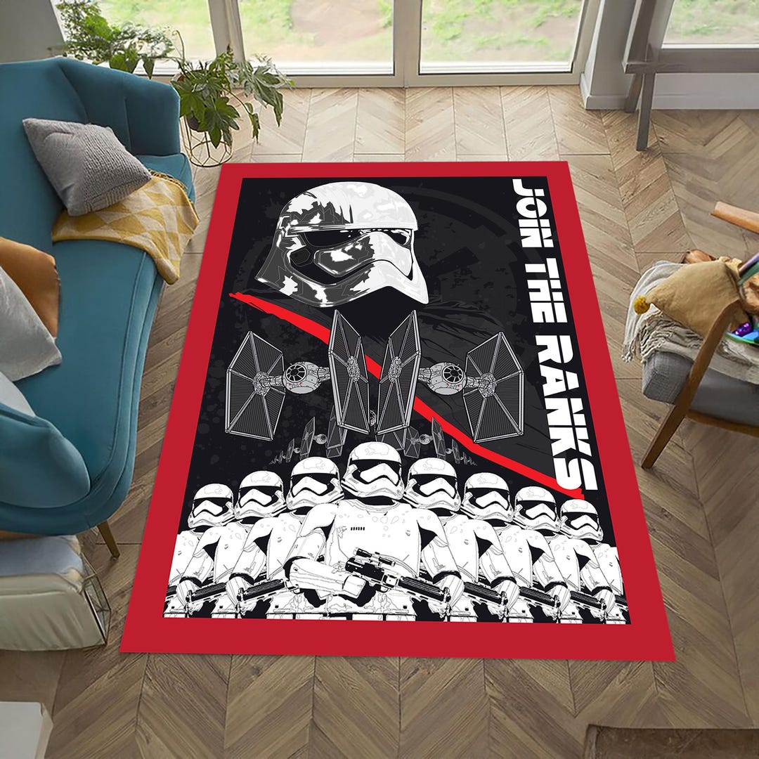 Star Wars Pattern Rug: Stormtroopers, Fighter Jets - Etsy