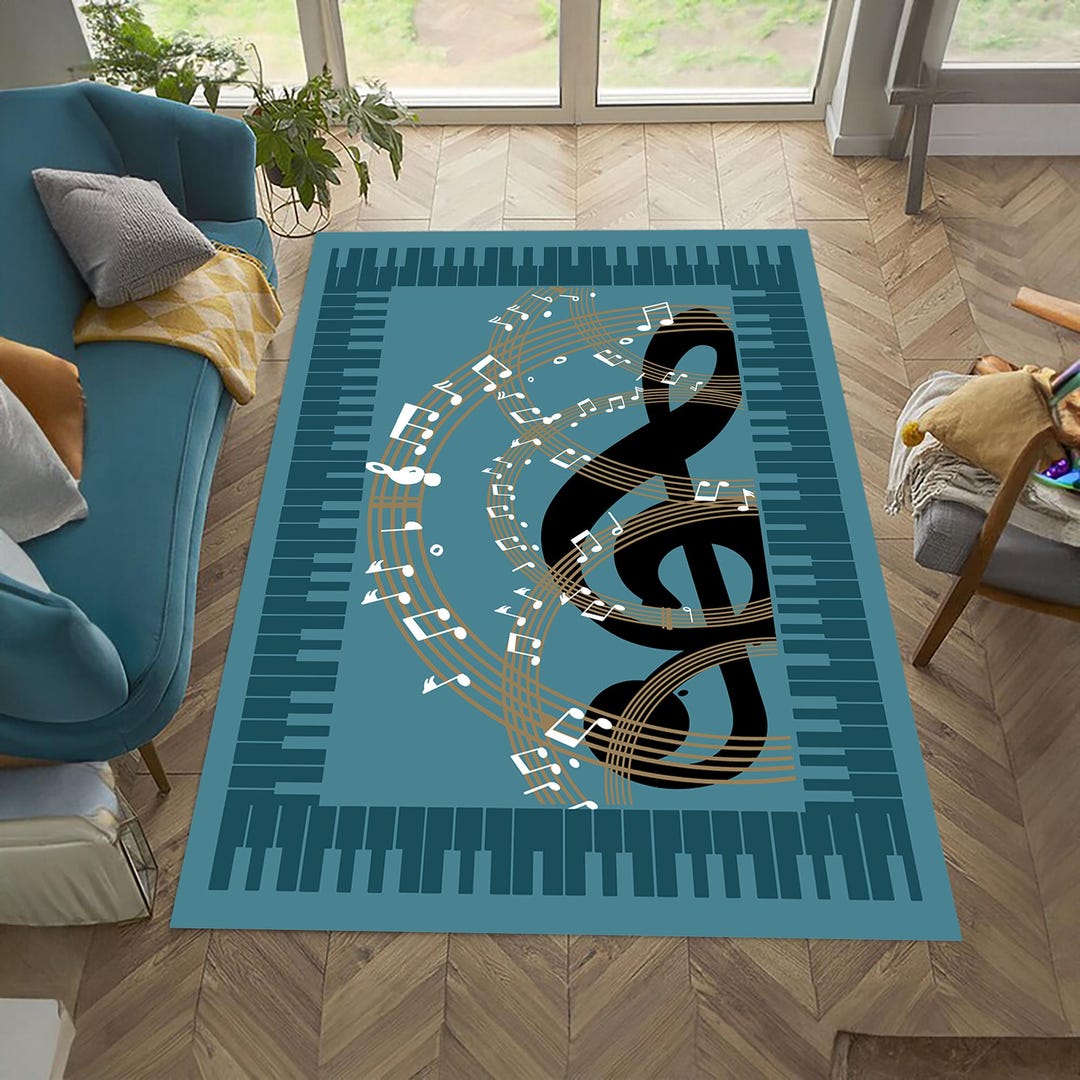 Clef Carpet, Clef Rug, Clef Pattern Carpet, Clef Pattern Rug, Music ...