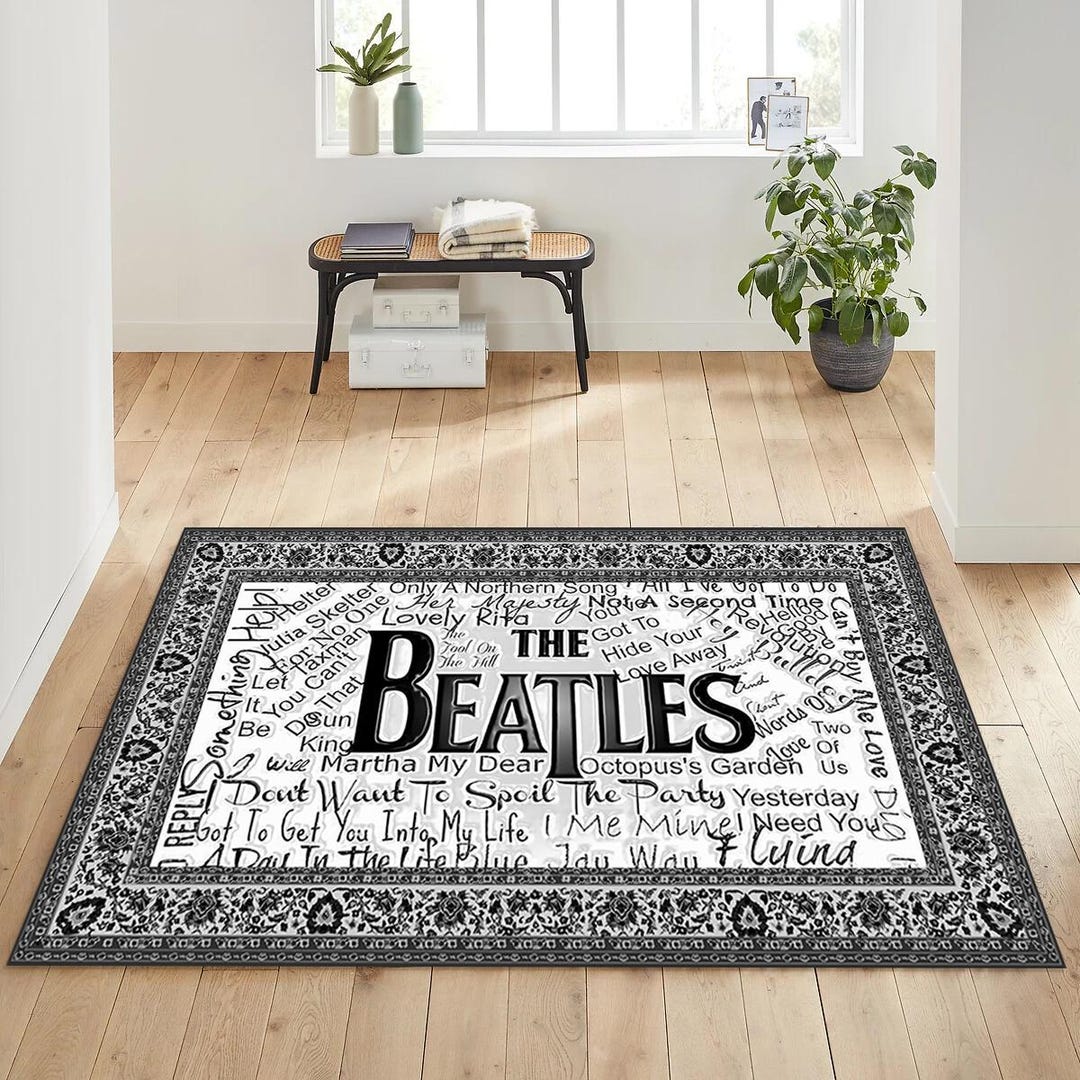 The Beatles Carpet, the Beatles Rug, Beatles Carpet, Beatles Rug, Music ...
