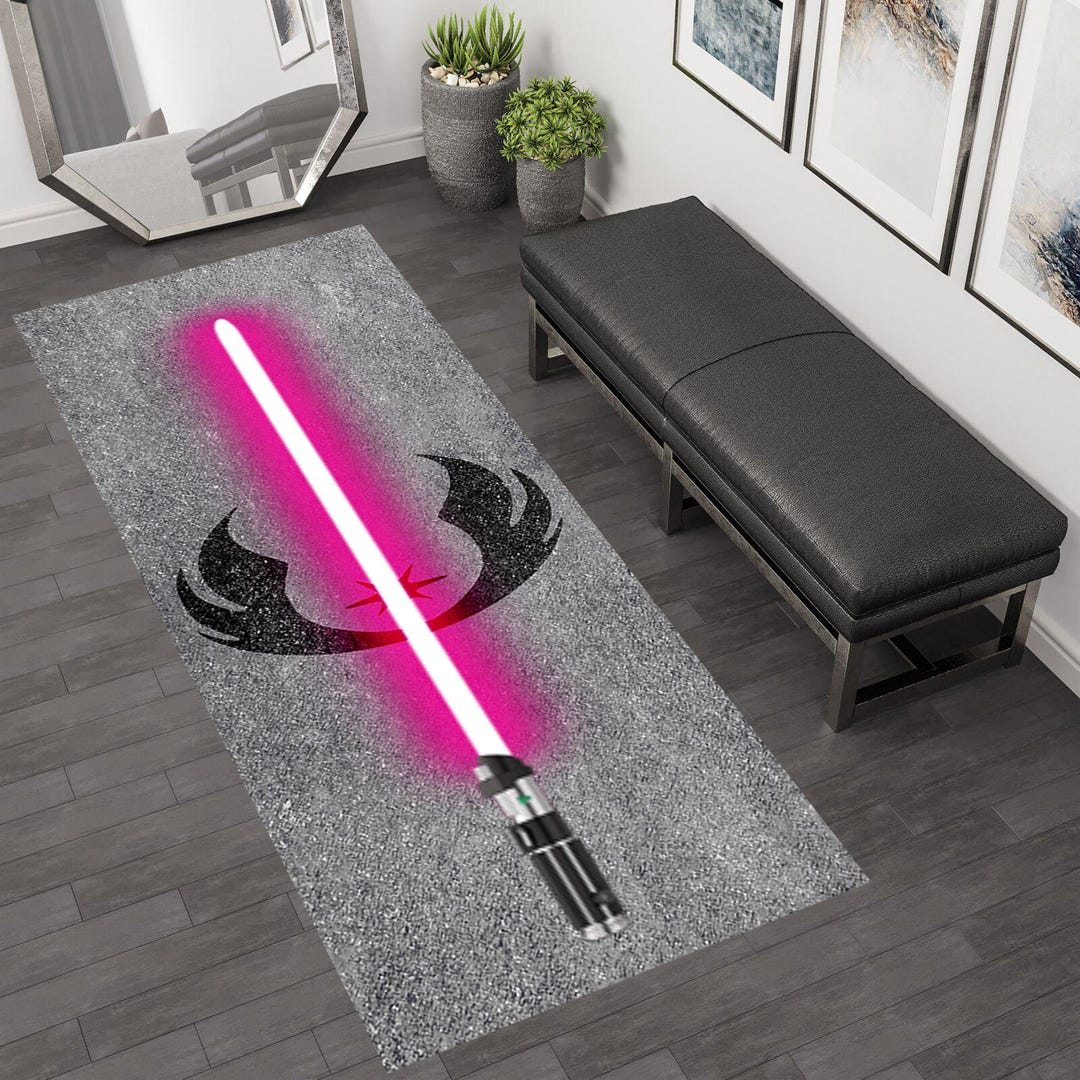 Pink Lightsaber Runner, Pink Lightsaber Rug, Lightsaber Runner Carpet ...